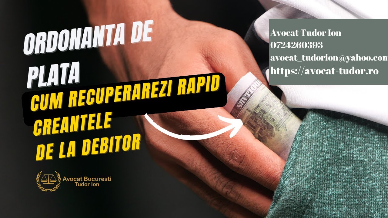ordonanta de plata, recuperarea rapida a sumelor datorate de debitori ...