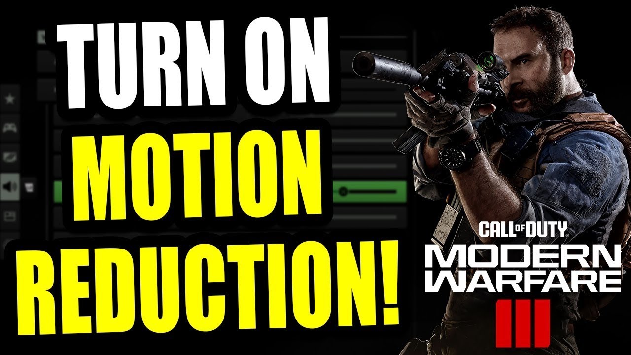 How to TURN ON Motion Reduction on COD MODERN WARFARE 3 (How to REDUCE ...