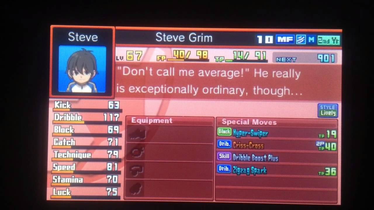 Inazuma eleven Go Chrono Stones All Moves Steve - YouTube