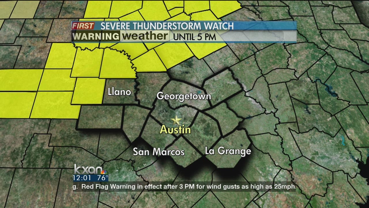 High winds, tornadoes possible in Texas - YouTube