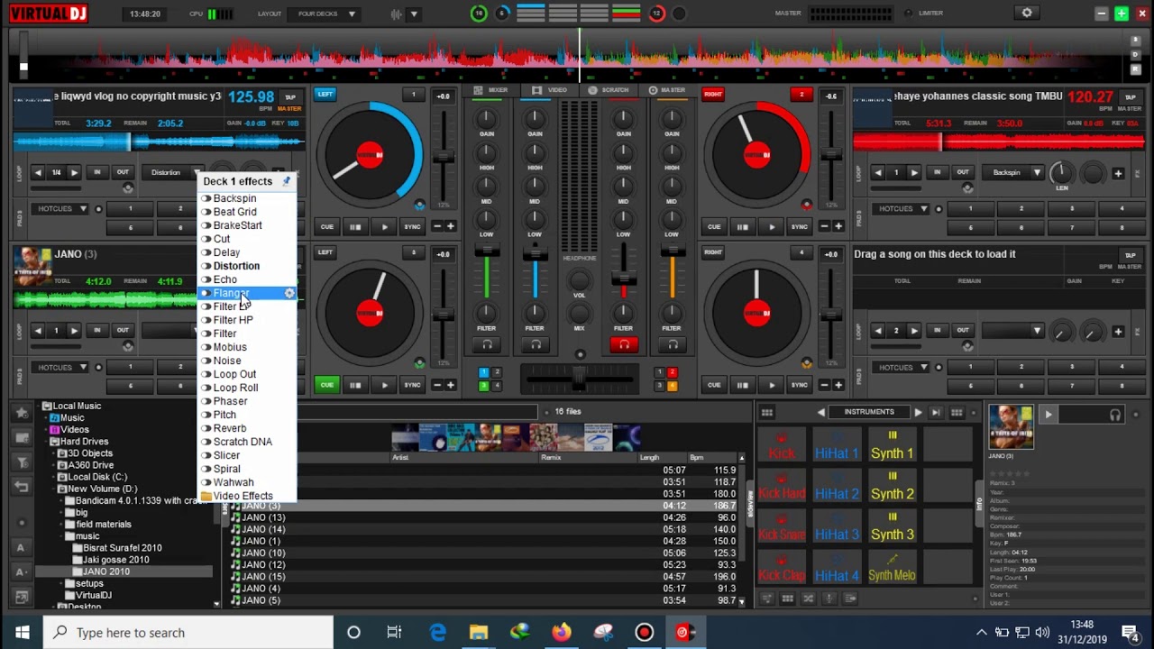 how to mix music using virtual DJ (አማርኛ) 2019 (for educational purpose ...