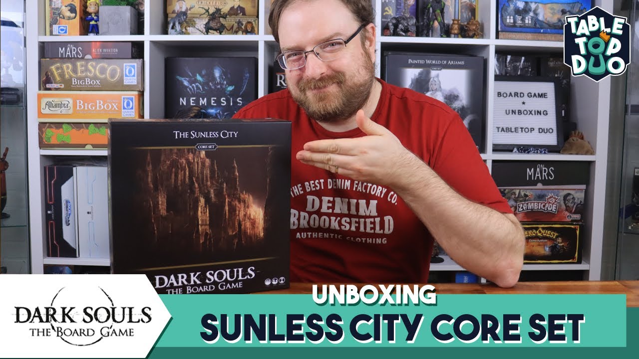 Sunless City Dark Souls Boardgame Unboxing (New Dark Souls Core Set) - YouTube