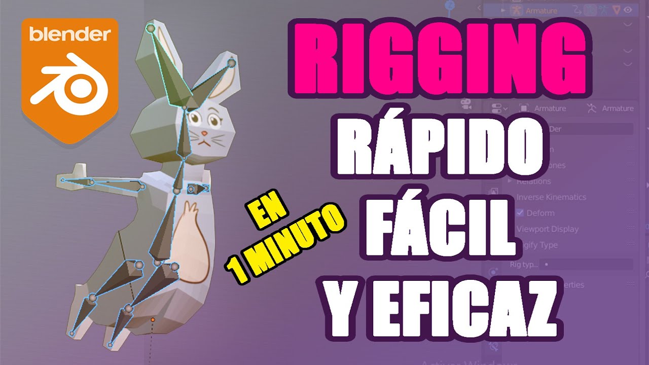 Rigging Básico para BLENDER. ¡En 1 Minuto! - YouTube