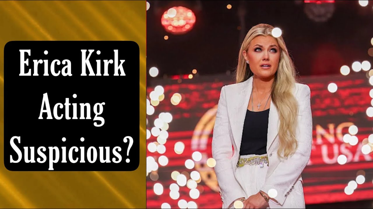 Erica Kirk Acting Suspicious After Charlie Kirk got Offed??? - YouTube