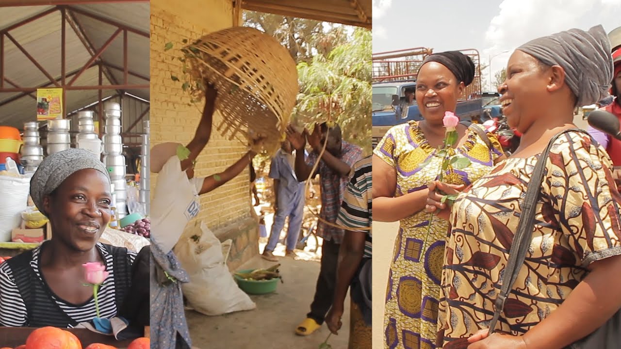 ku munsi wahariwe ABAGORE turabatunguye tubashyira indabyo/ bamwe ...