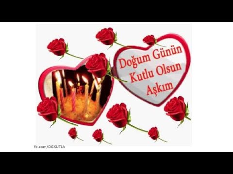 Sevgiliye kalpli doğum günü kutlaması