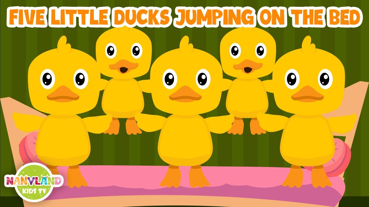 5 Little Ducks Jumping On The Bed | Best Kids Songs | Nanyland Rhymes ...