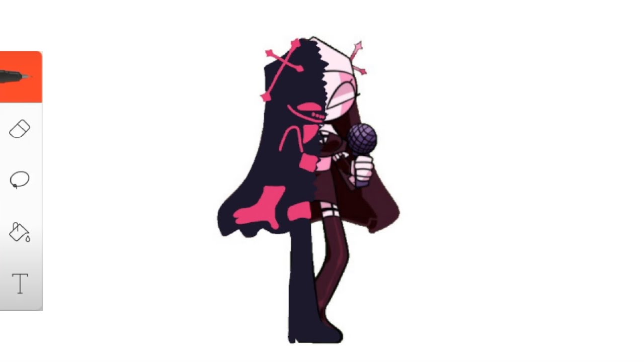 Drawing corrupted Sarvente fnf - YouTube