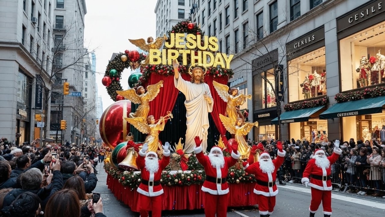 Jesus Parade in New York A Live Nativity Christma - YouTube