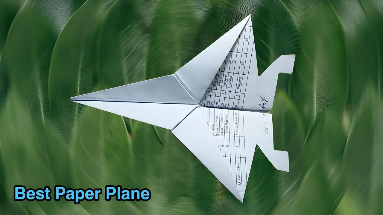 How To Make Paper Craft | Paper Plane That Flies Forever | Best Paper ...