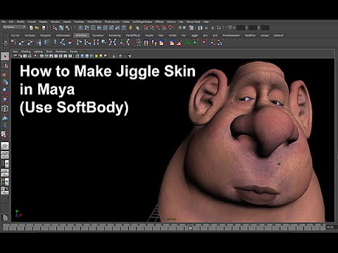 How to Make Jiggle Skin in Maya (Use SoftBody) 마야에서 출렁이는 살덩어리 만들기 - YouTube