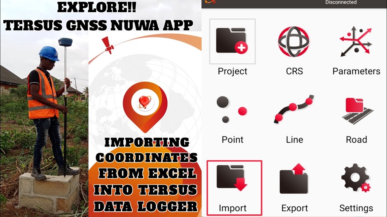 How To Import Coordinates From Excel Into Tersus gnss Data Logger how-to-import-coordinates-from-excel-into-tersus-gnss-data-logger