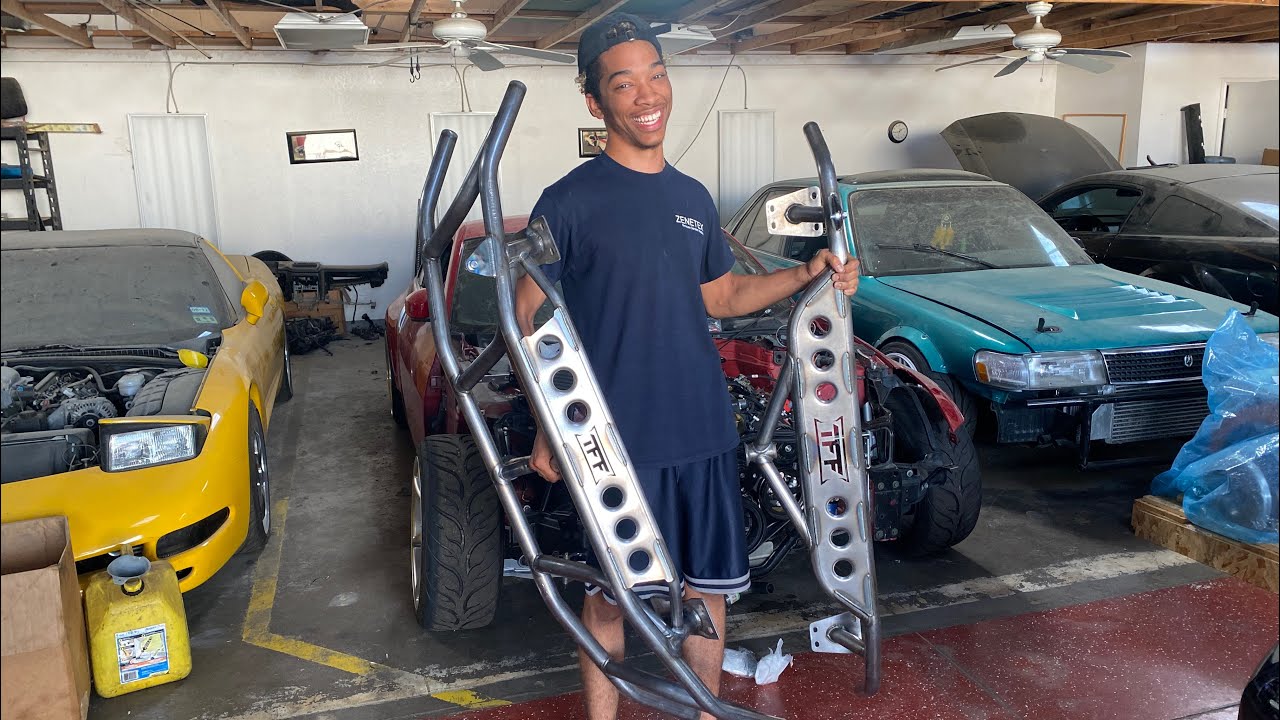 LS SWAPPED 350Z Sick new bash bars - YouTube