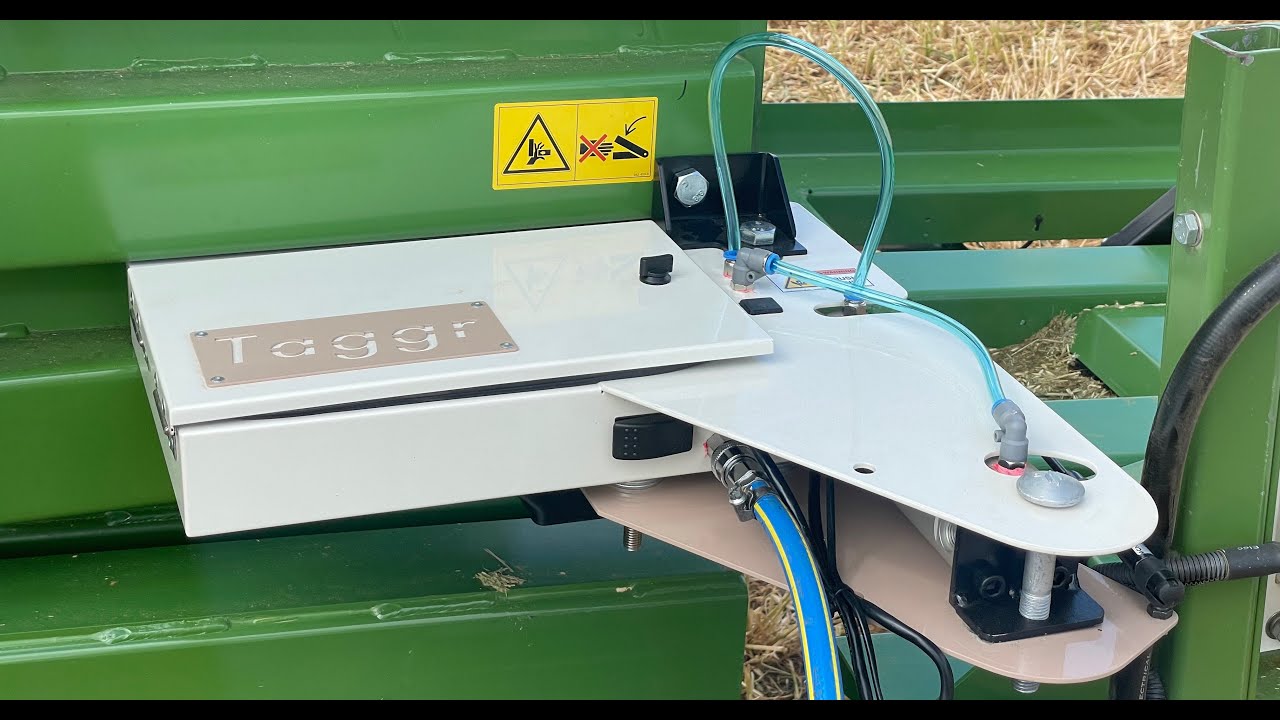 Taggr Automatic Bale Tagger - YouTube