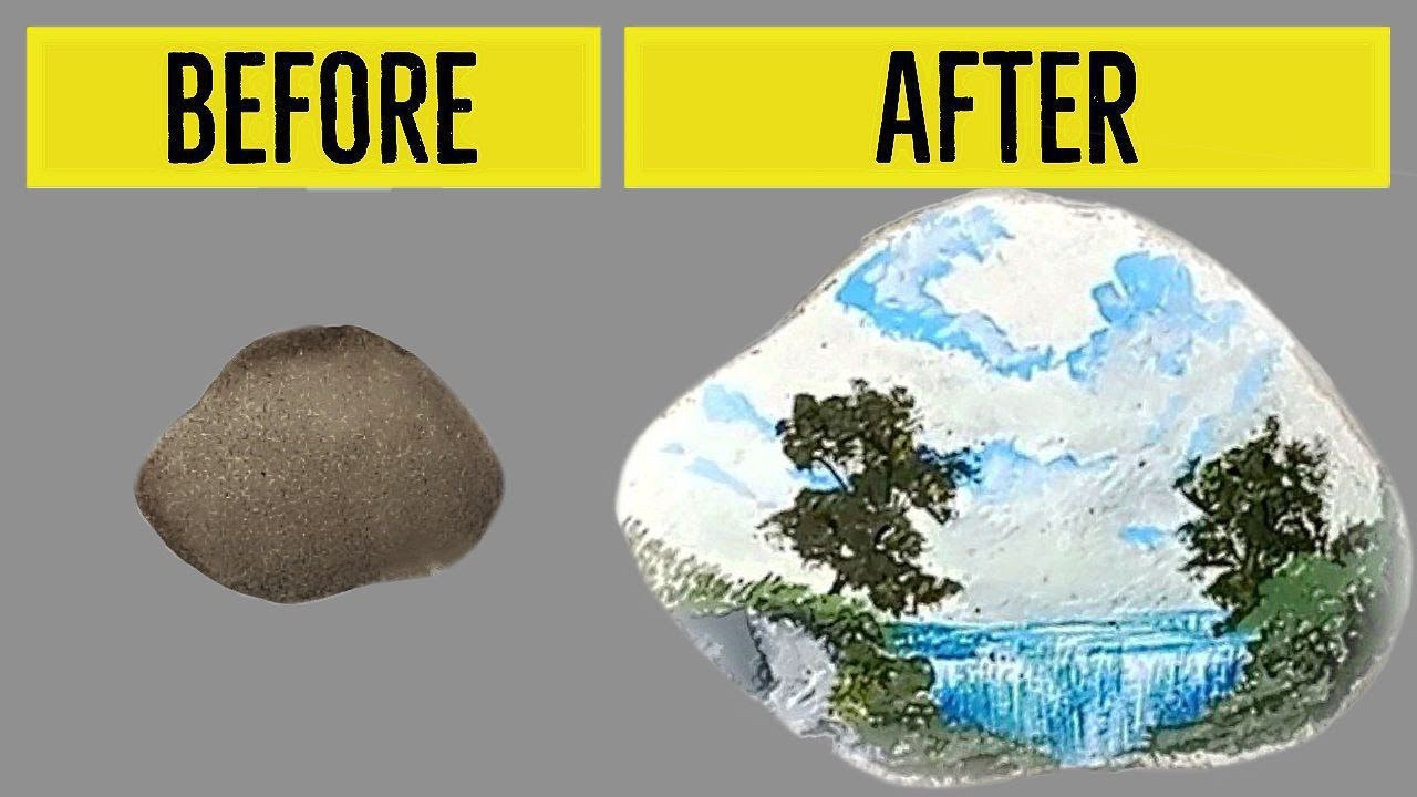 How to rock painting techniques | rocks art painting - YouTube