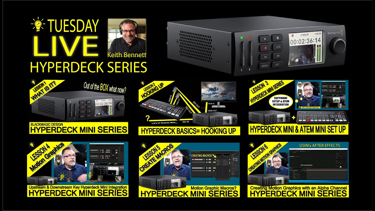 HyperDeck Mini Series LIVE Q & A / Sneak Peak of Lesson 5 & 6 - YouTube