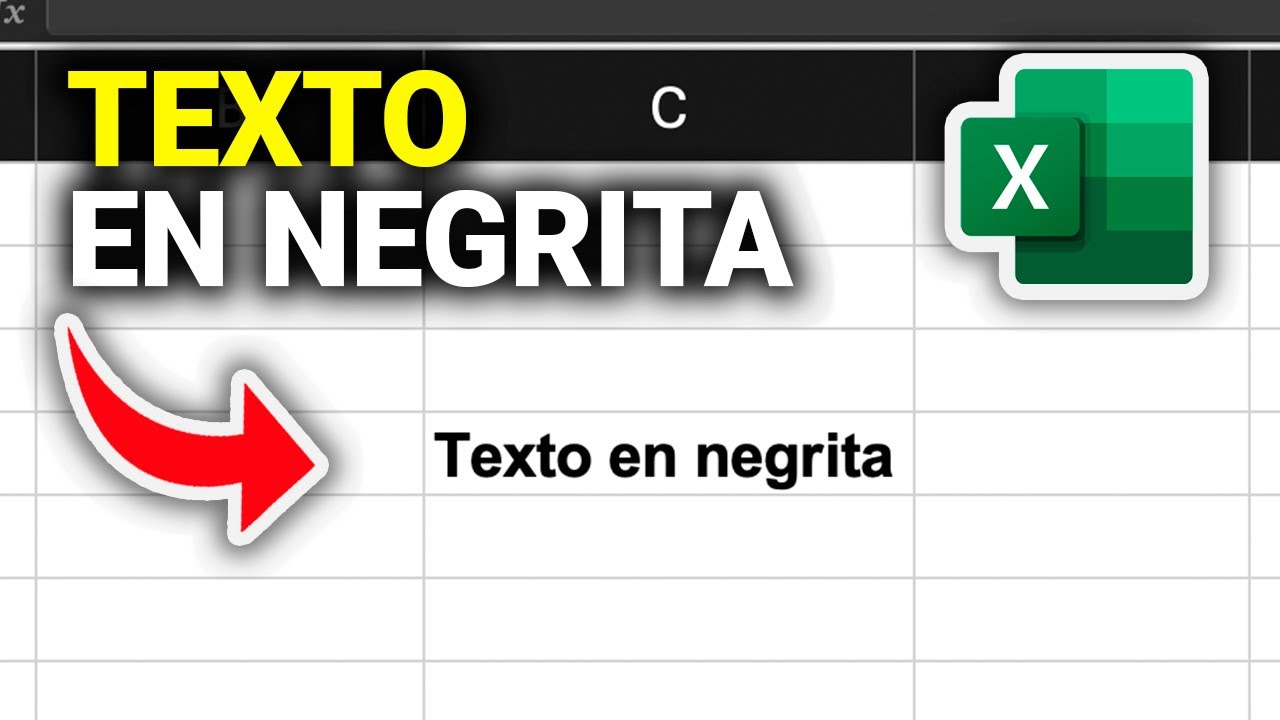 Cómo Poner un Texto en Negrita en Excel - YouTube