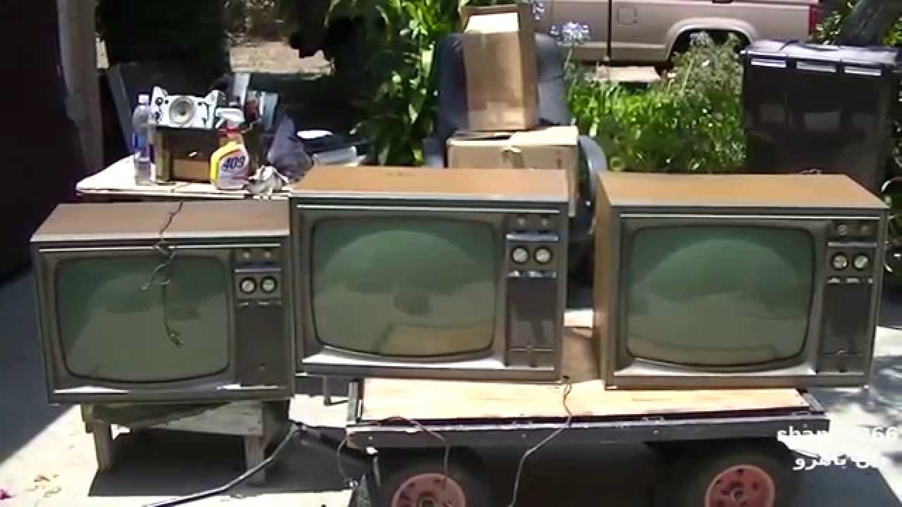 Sylvania Color Tube Televisions Testing and Prep - YouTube