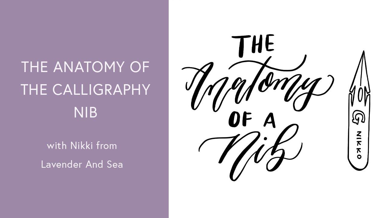 The Anatomy of the Calligraphy Nib - YouTube