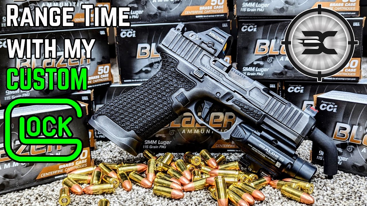 Finally got some range time with my custom glock 45 - YouTube