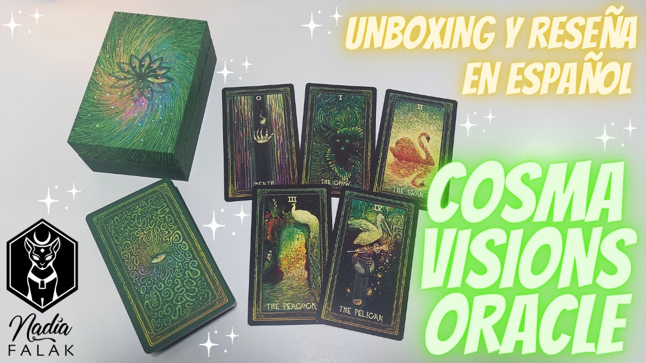 COSMA VISIONS ORACLE 💚 Unboxing y Reseña en Español Nadia Falak - YouTube