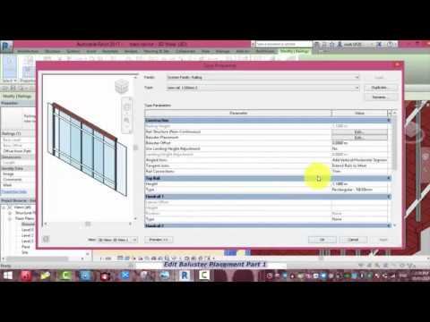 77- Edit Baluster Placement part1 in revit Architecture - YouTube