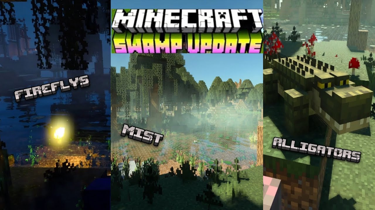 UPDATING THE SWAMP BIOME -minecraft biomes update (ACTIONS AND STUFF ...