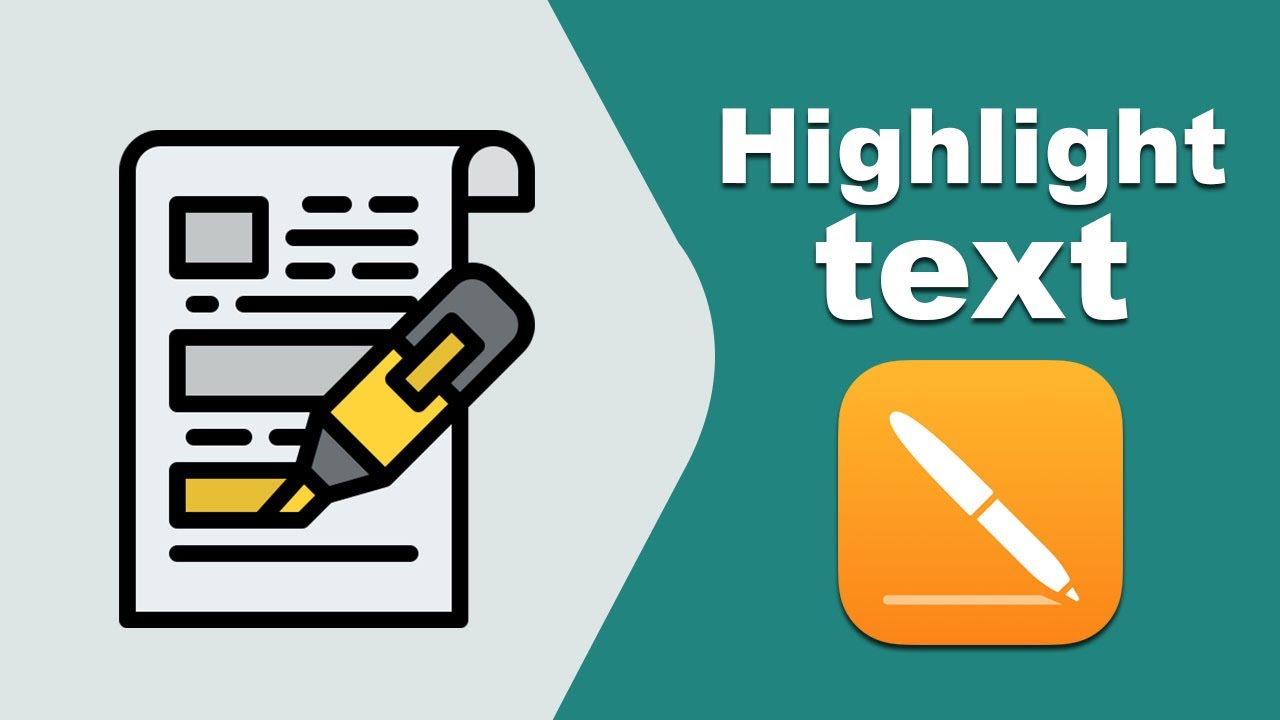 How to Highlight text in Apple pages for iCloud - YouTube