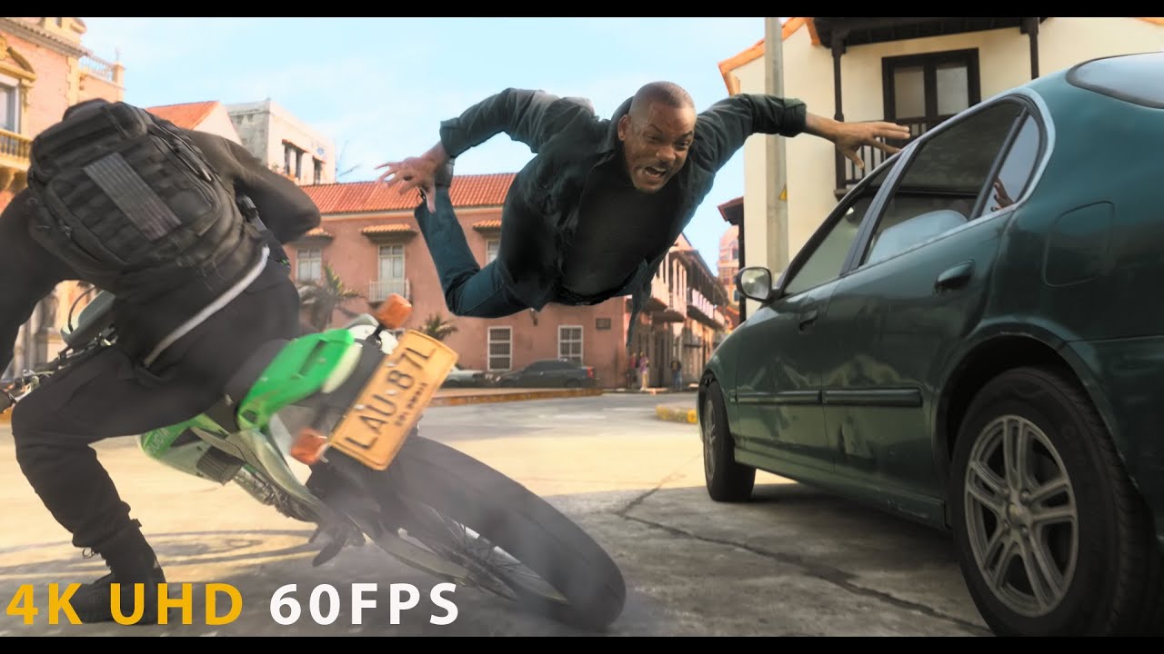 Gemini Man (2019) - Motorcycle Fight Scene 4K 60FPS - YouTube