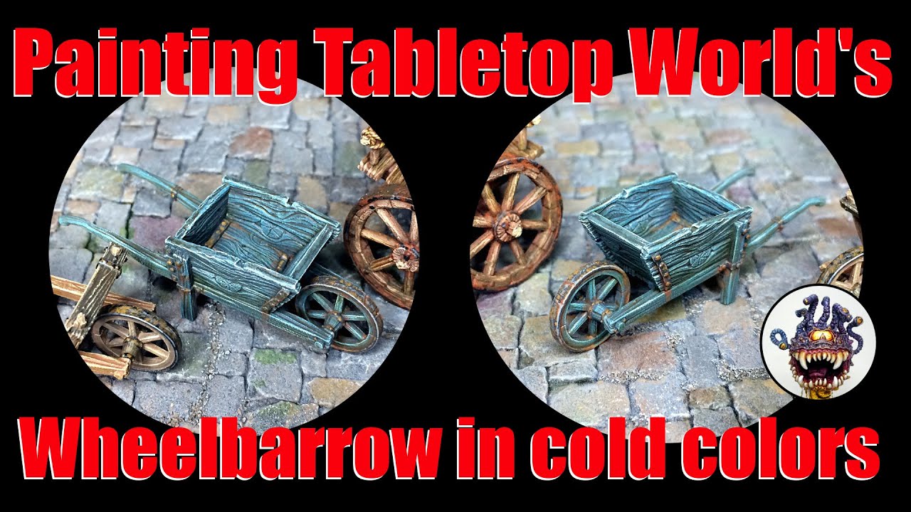 Painting the Wheelbarrow in cold colors: Tabletop World Watermill ...