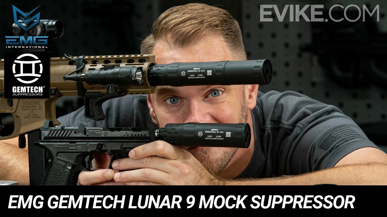 EMG Gemtech Lunar 9 Mock Suppressor with Tracer Unit - Quick Look - YouTube