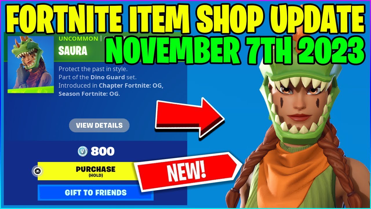 Fortnite Item Shop *NEW* SAURA & BRITE HUNTER SKINS! [November 7th ...