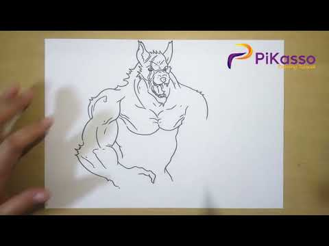 a Werewolf Easy Drawing Tutorial