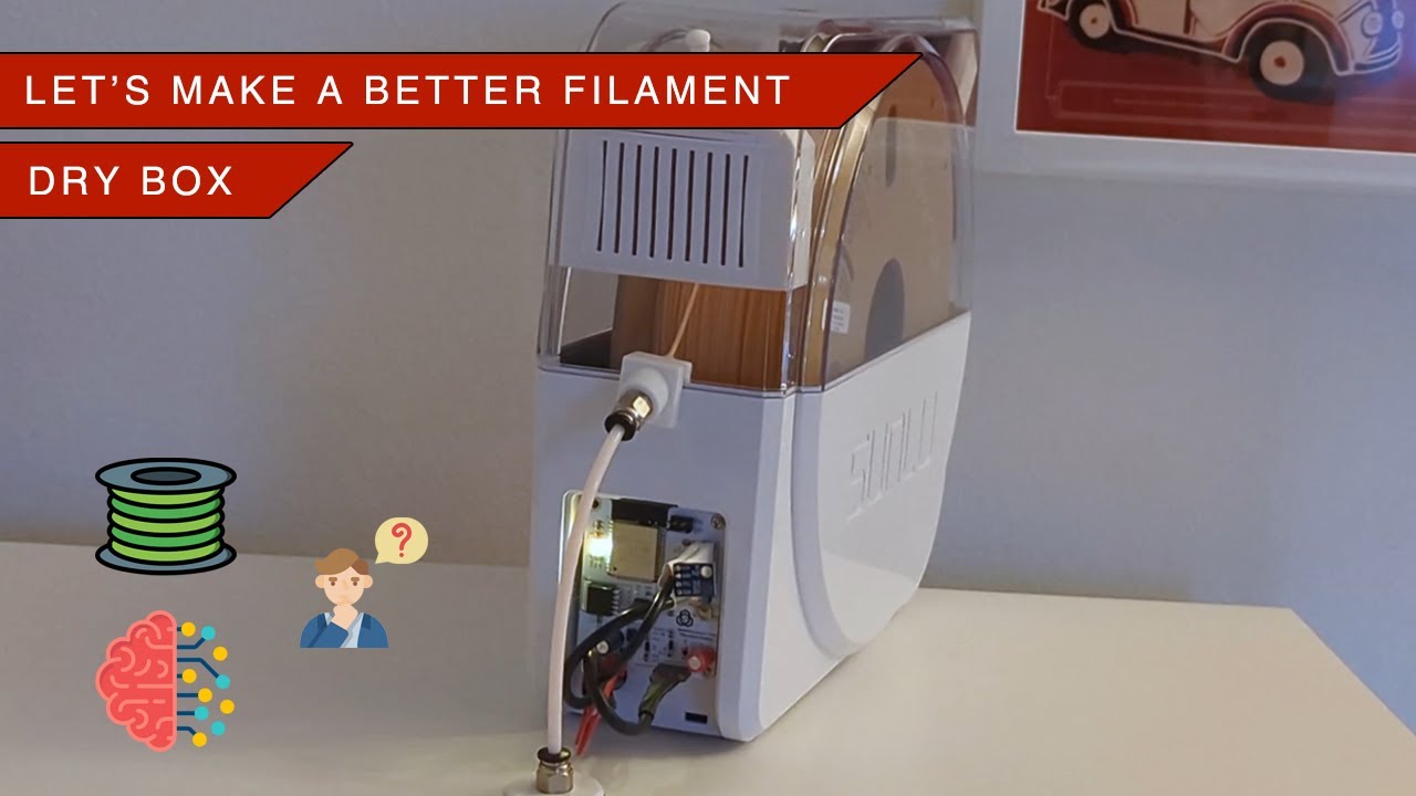 DIY 3D Printing Filament Dry Box - YouTube