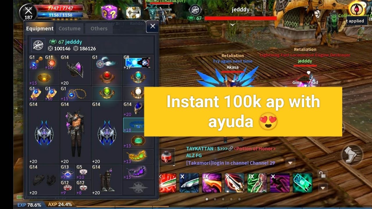 Cabal Mobile PH/VN: Gear Showcase with ayuda items ( Demo set, weap ...