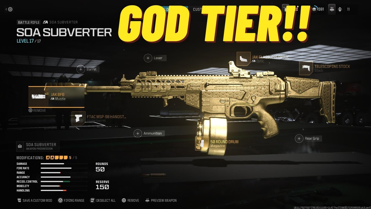 this *NEW* SOA SUBVERTER CLASS is BROKEN in MW3 (BEST SOA SUBVERTER ...