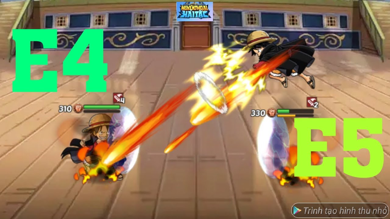 GAME HUYỀN THOẠI HẢI TẶC - LUFFY WANO E4 SOLO VỚI LUFFY WANO E5 - YouTube