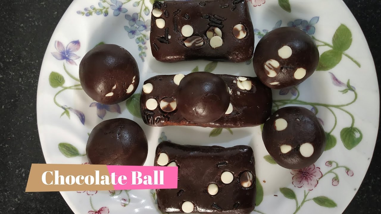 Chocolate Balls | Just 3 Ingredient Chocolate Ball Recipe | Chocolate ...