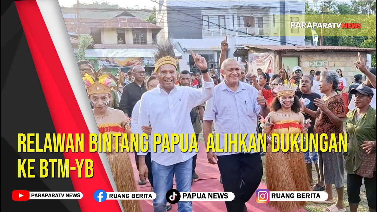 Relawan Bintang Papua Alihkan Dukungan Ke BTM-YB - YouTube