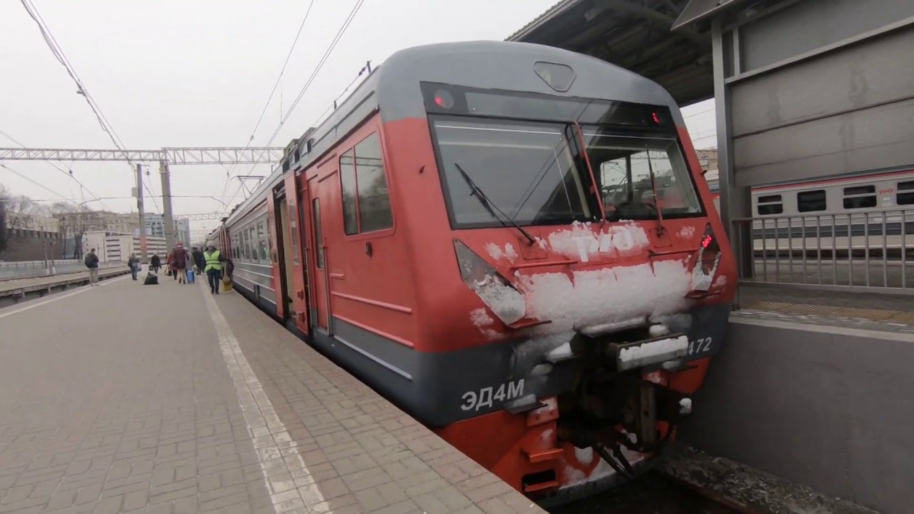 ЭД4М-0472, маршрут: Москва - Узуново / Train ED4M-0472, route: Moscow ...