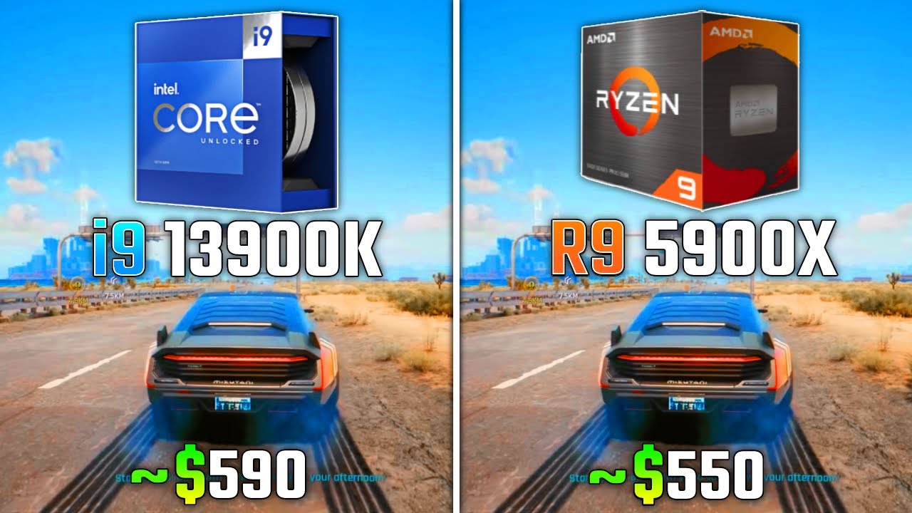 INTEL i9-13900K vs RYZEN 9 5900X | Test in 6 Games - YouTube