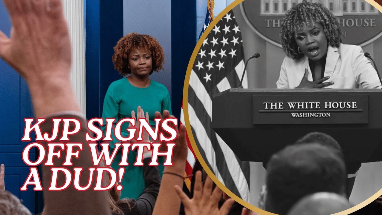 KJP's Final Message to the Press is Laughably Bad - YouTube