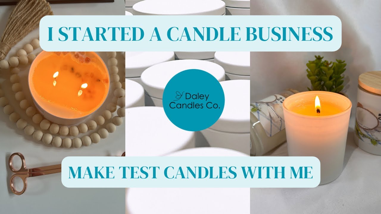 I STARTED A CANDLE BUSINESS IN 2024 😱 | Make test candles with me ...