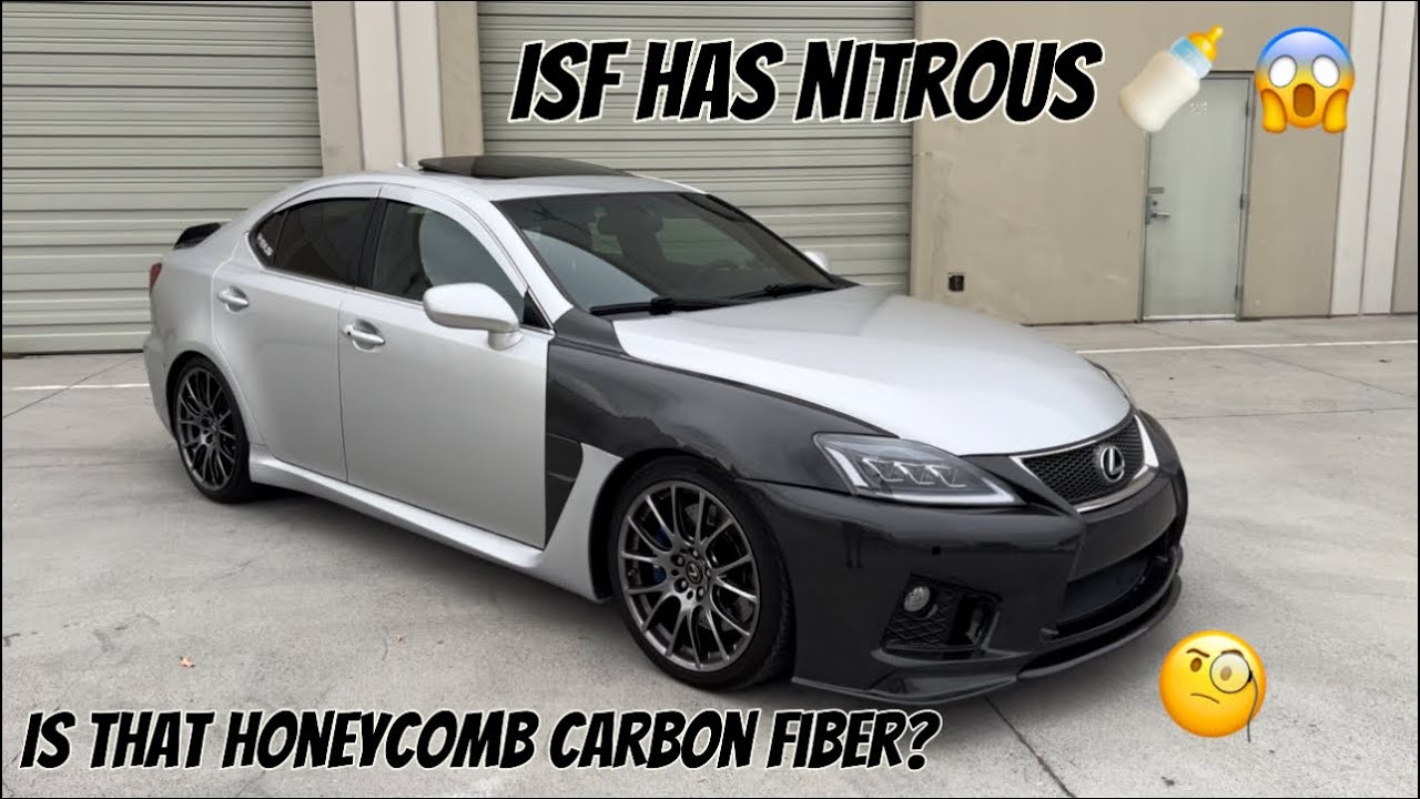 2012 Lexus ISF gets new carbon fiber parts ! But wait is that nitrous ...