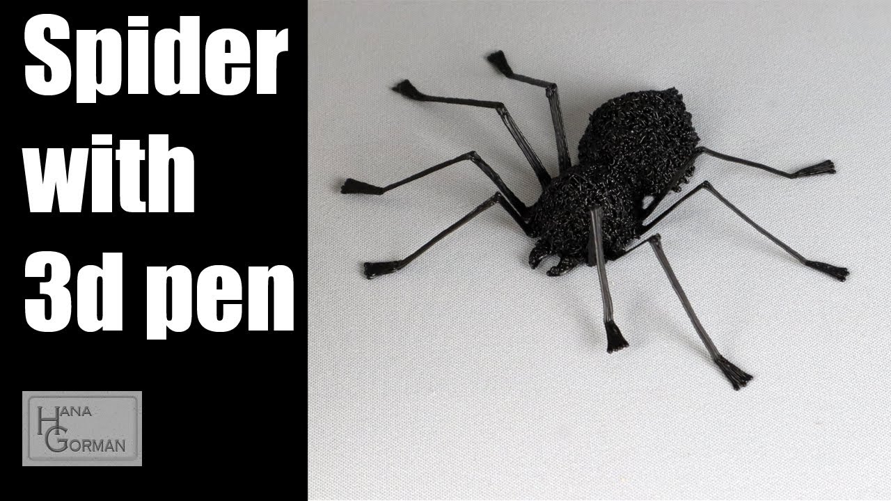 Halloween spider with 3d pen - full version - YouTube