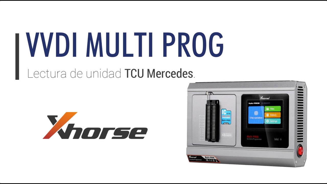 Lectura de unidad TCU Mercedes con VVDI Multi Prog de Xhorse - YouTube