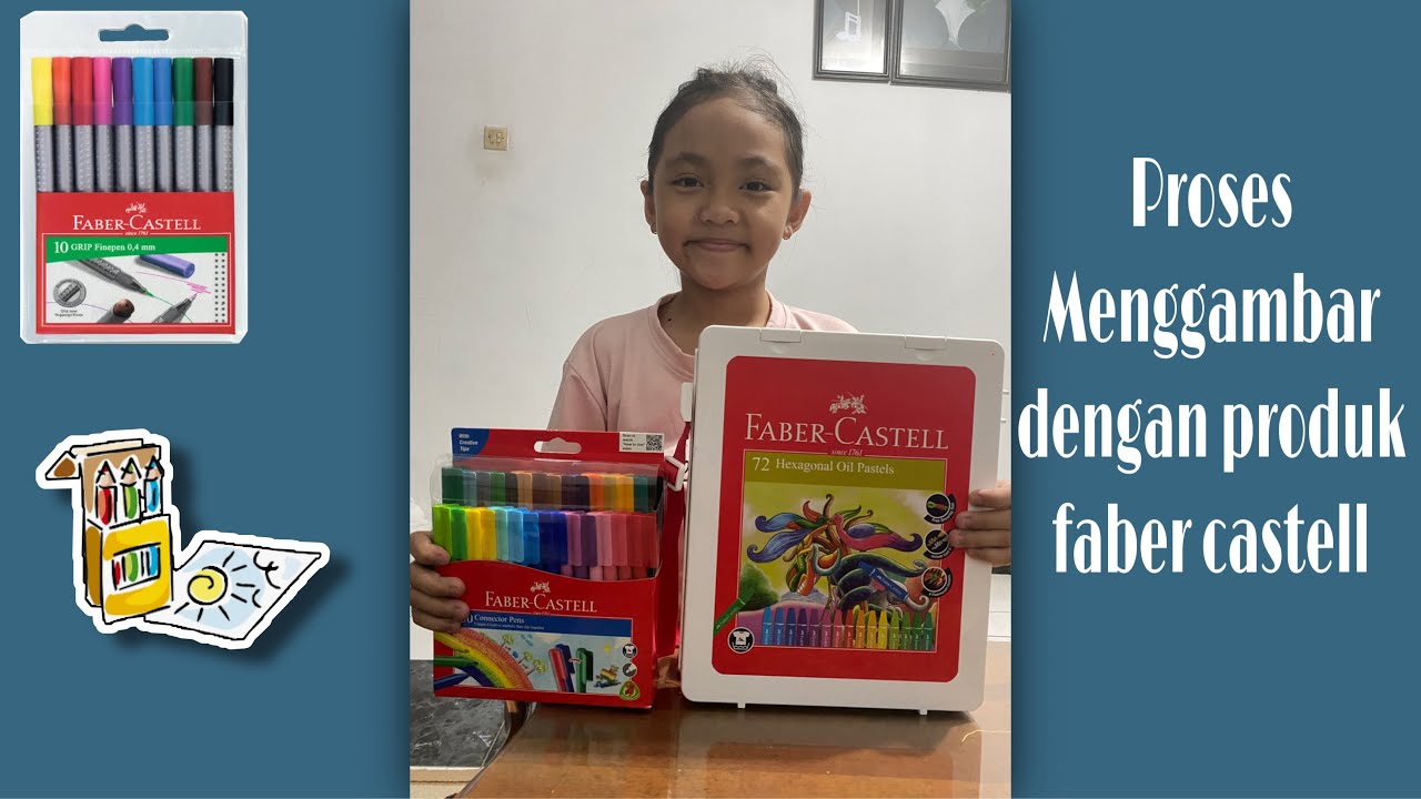 Menggambar dengan produk faber castell #part 1 - YouTube