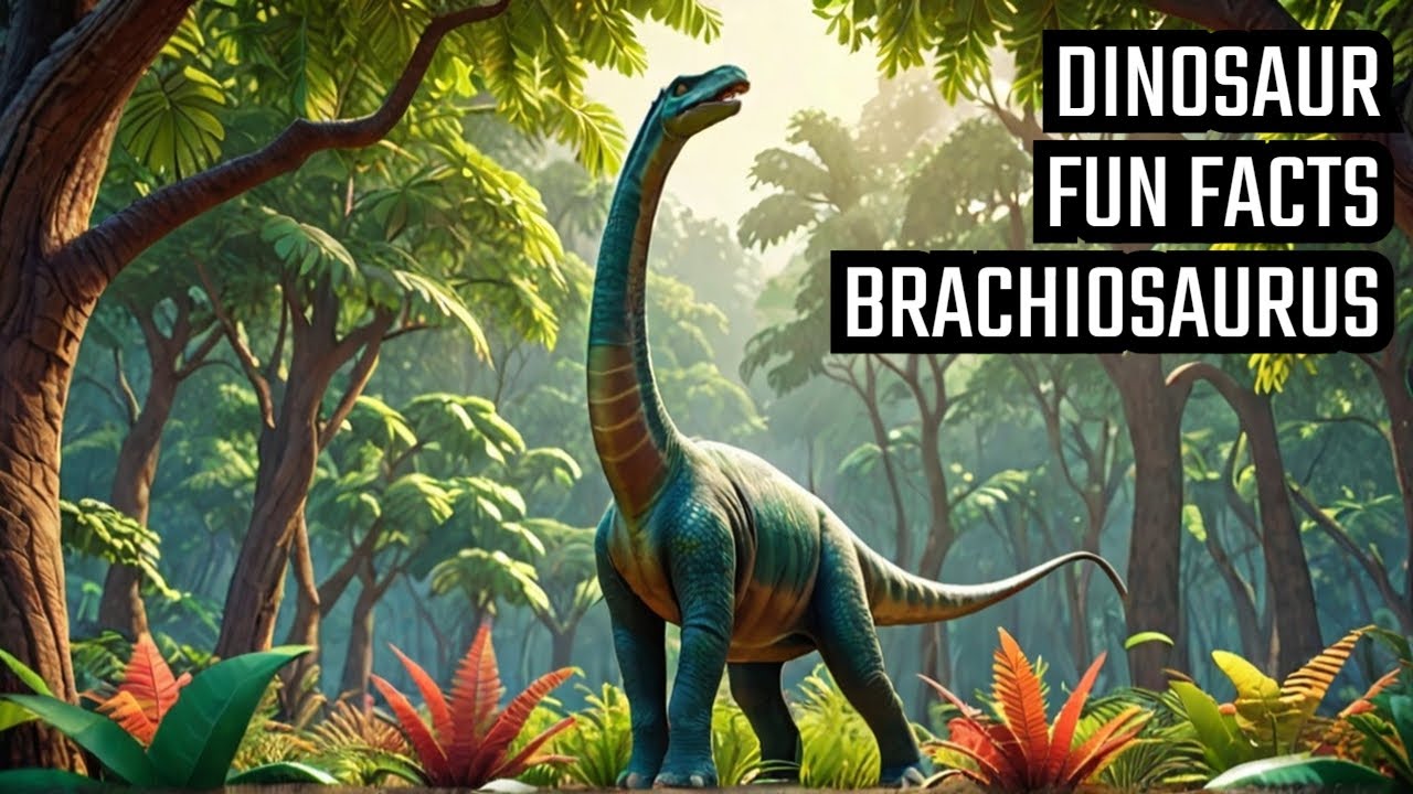 Brachiosaurus Adventure ! Fun Dinosaur Facts for Kids - YouTube