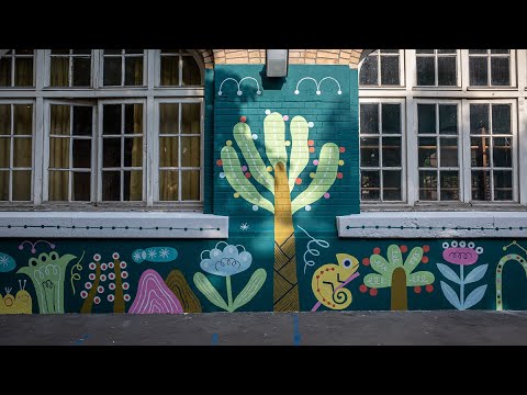 Cécilio — Fresque "Jungle Magique" — École maternelle de la Tombe ...