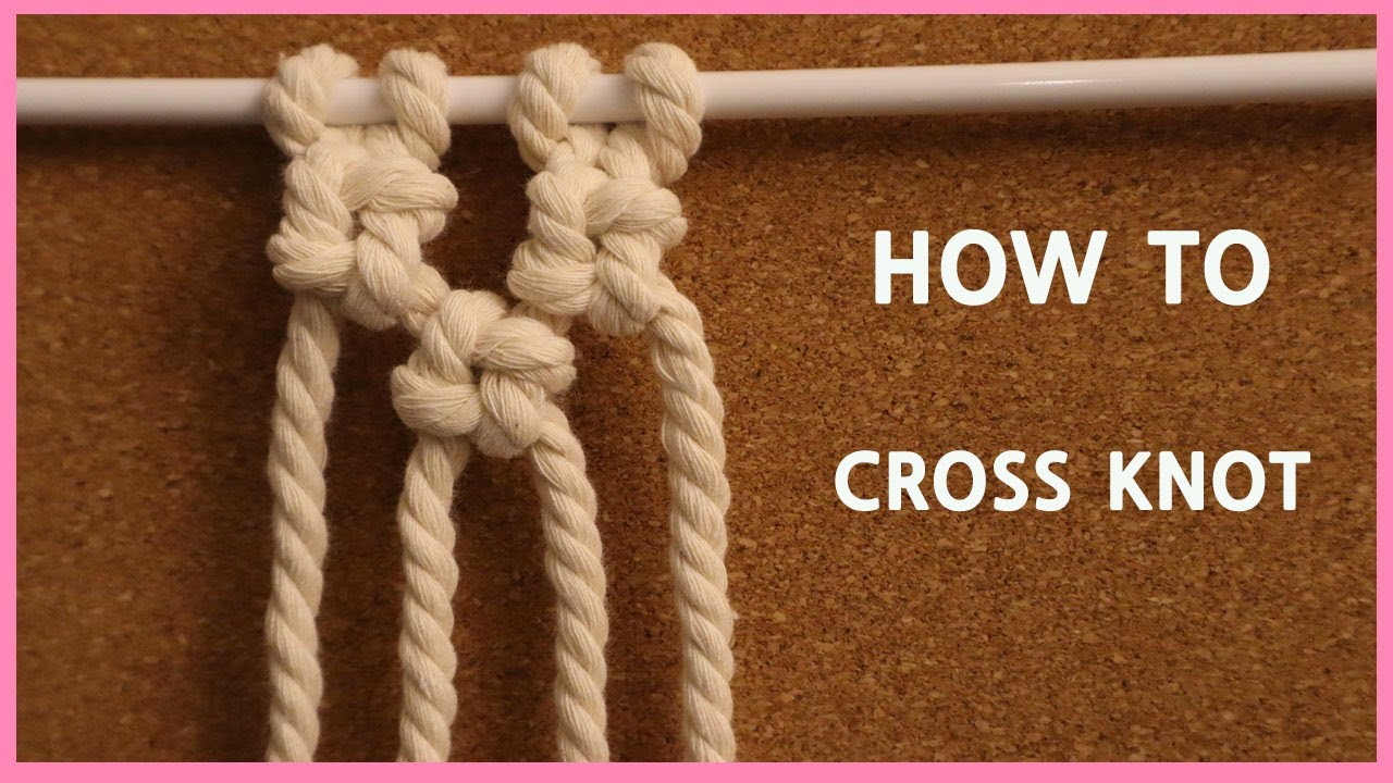 DIY Macrame Cross Knot / 마크라메 / マクラメ / Макраме / Macramé / Makramee / makrome / ঝালর / म्याक्राम ...